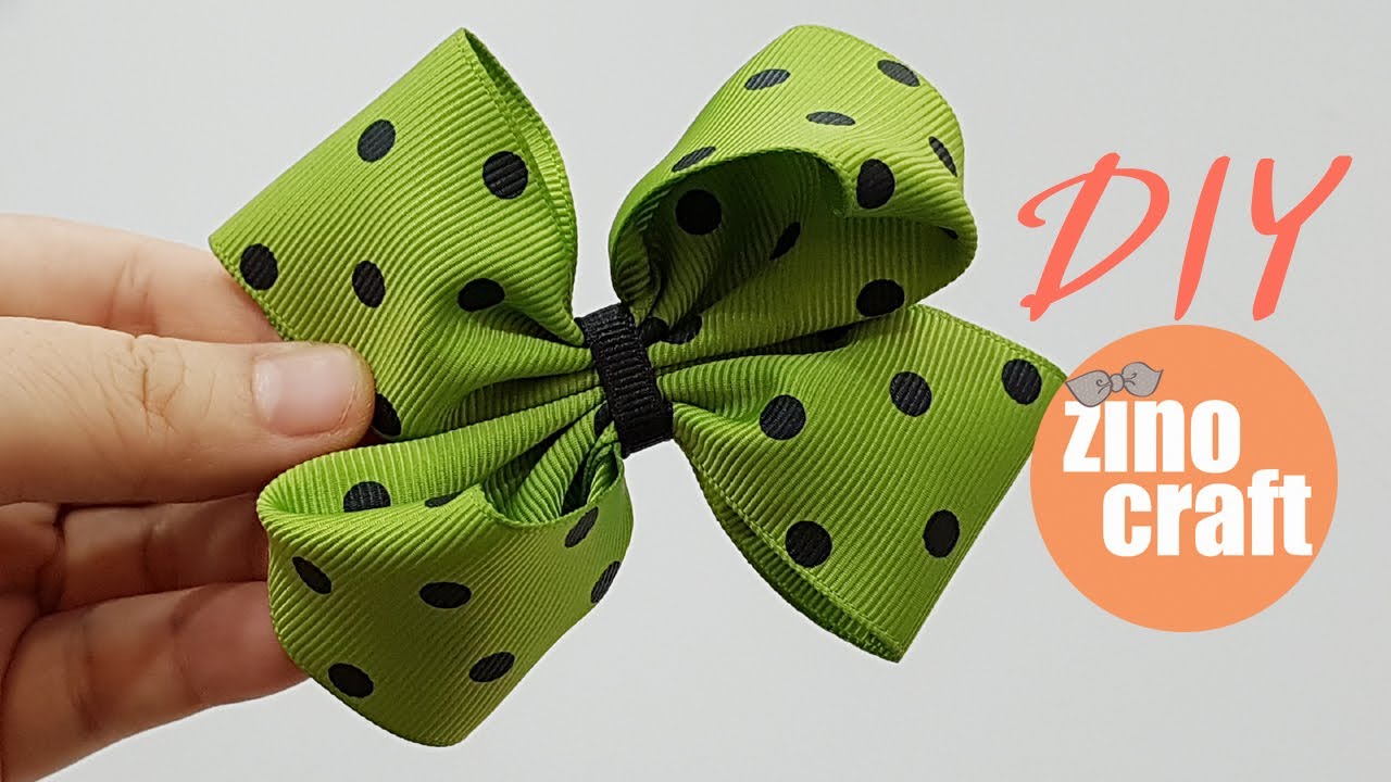 How To Make Hair Bow How To Make Ribbon Bows Ribbon Hair Bow Tutorial