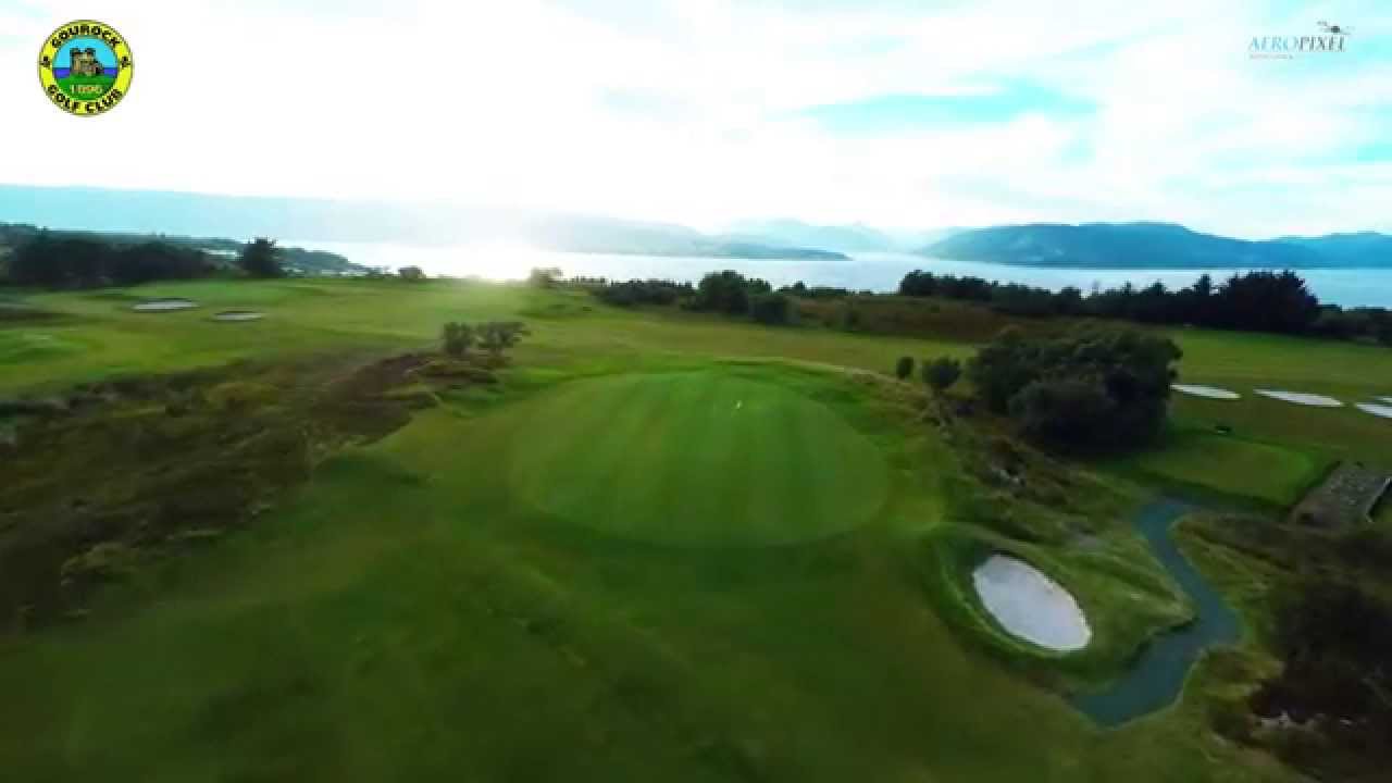 Gourock Golf Club - Hole #7 - FlyThru - YouTube