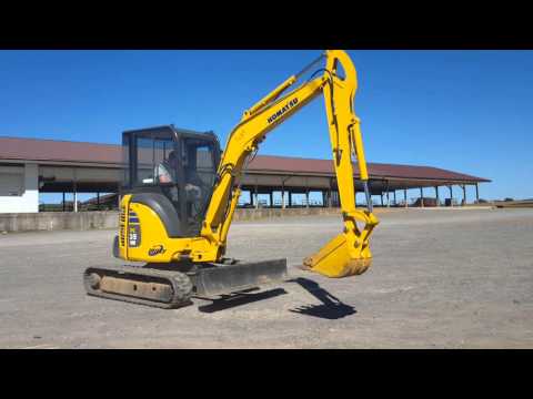 2007 Komatsu PC35 Mini Excavator For Sale Running and Operating Demo ...