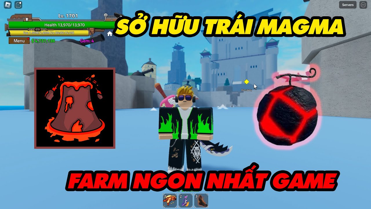Trở Lại Với King Legacy Cùng Trái Magma Farm Nhanh Nhất Game !! - YouTube