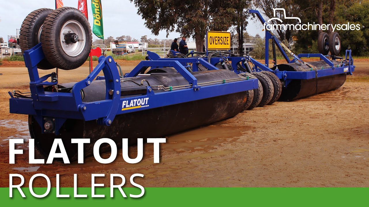 Flatout rollers aid in pre harvest prep - Elmore 2016 - YouTube