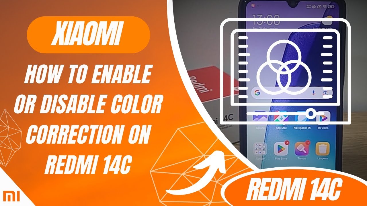 How to enable or disable color correction on Redmi 14C - YouTube