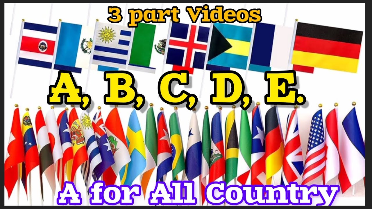 One two three, 1 to 100 counting, ABCD, A for Apple, All country flags ...