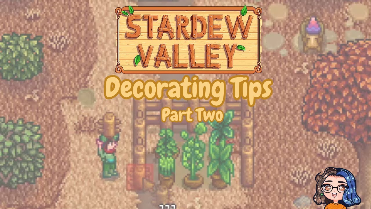 Decorating Stardew Valley Tips - Part Two, Seating Areas - YouTube