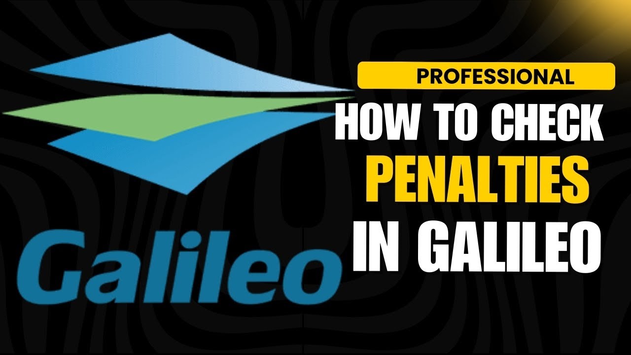 HOW TO CHECK REFUND CHARES IN GALILEO | REFUND & NON REFUNDABLE TICKET | PENALTIES IN GALILEO ...
