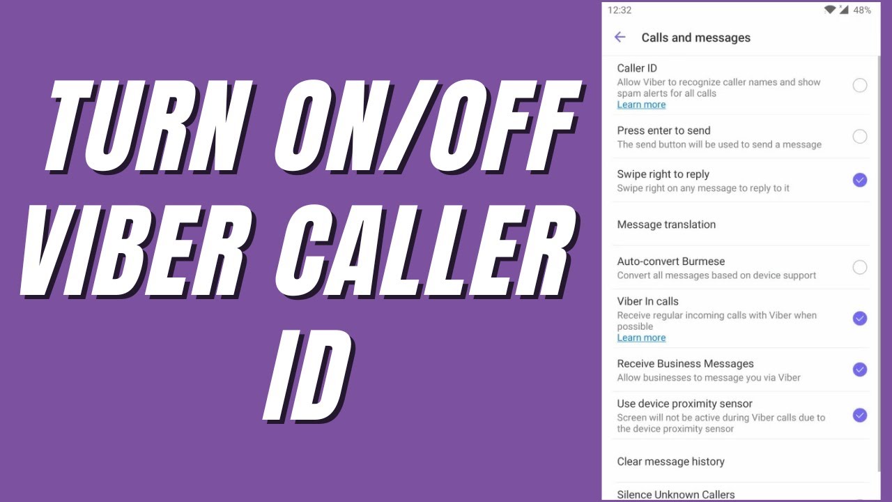 How To Turn On Viber Caller ID - YouTube