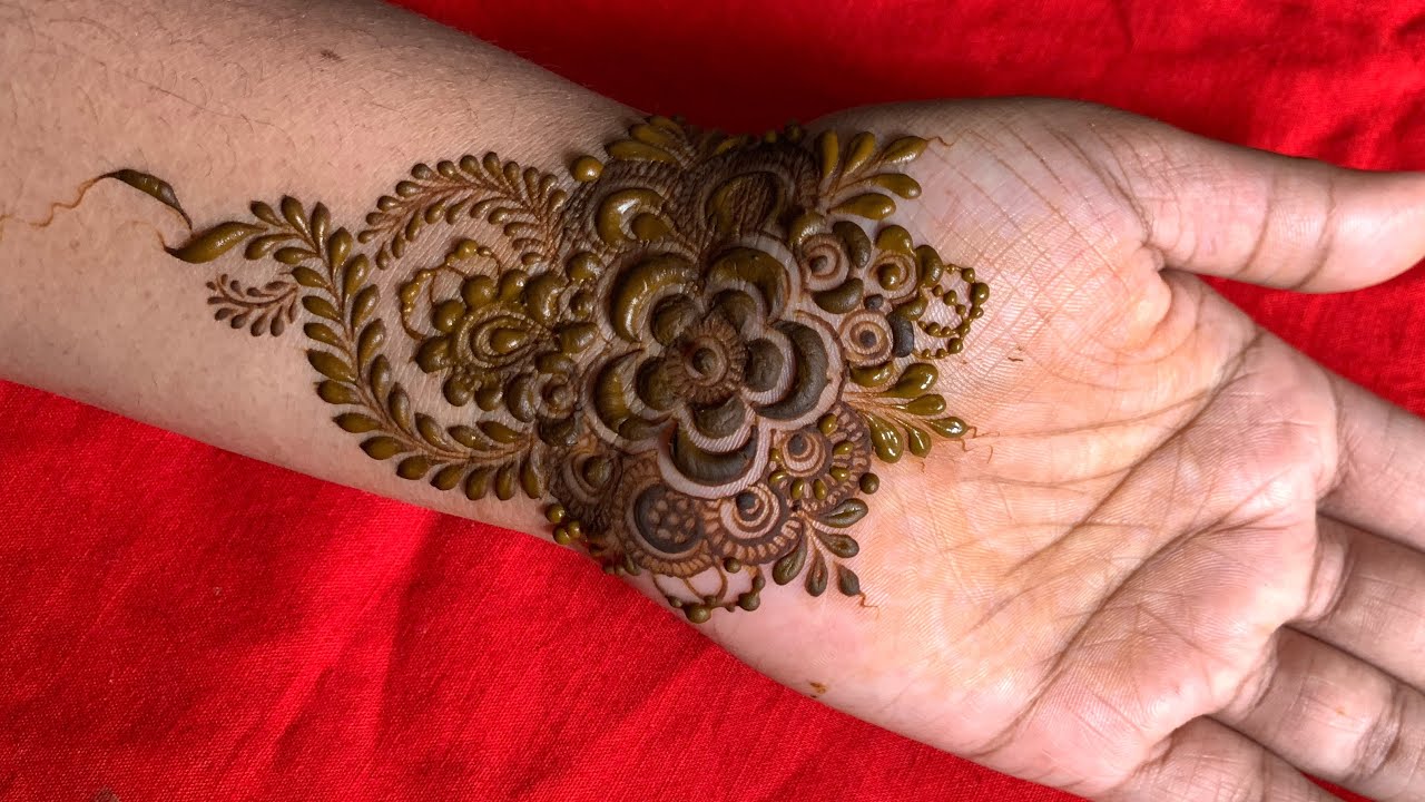 New intricate floral mehndi design|| Farzana's Mehedi - YouTube