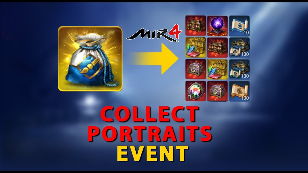 Mir4 New Year Luck: Open 10 Gift Bags in the Collect Portraits Event ...