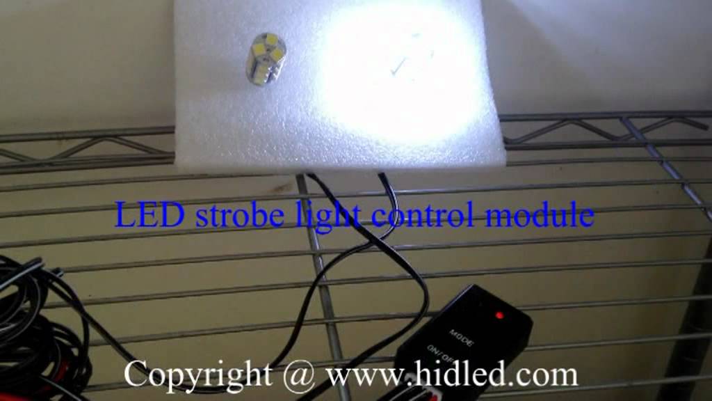 LED strobe light control unit - YouTube