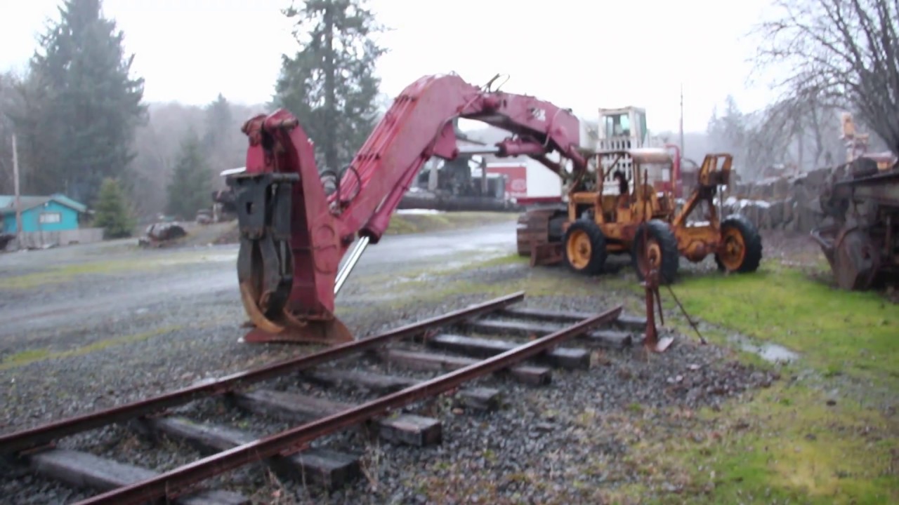 Link belt 5800 log loader. - YouTube