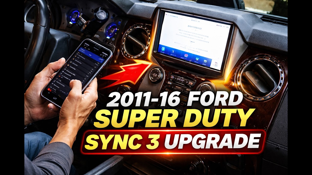 2011-2016 Ford Super Duty Sync 3 Upgrade Install - YouTube