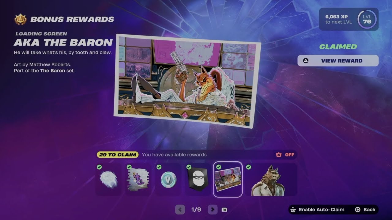 How to Unlock Aka the Baron Loading Screen in Fortnite | Battle Pass ...