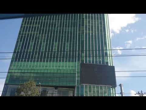 Addis Ababa, Gast Cinema and Mall Building (Filmed from across the ...
