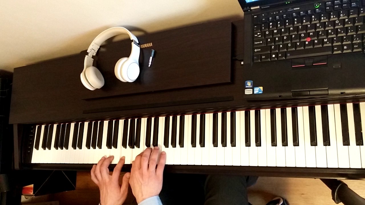 Adult learning piano progress: One month - YouTube