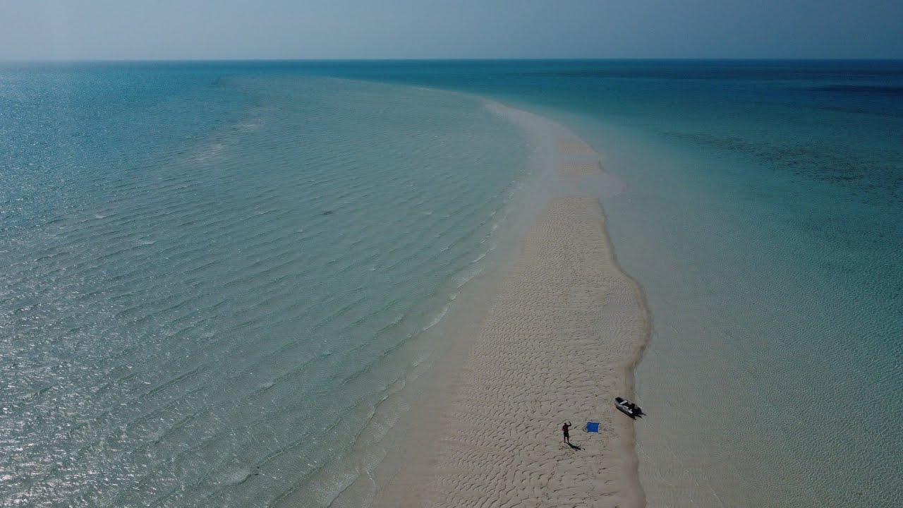 Galliot Sandbar - Bahamas Aerial View - YouTube