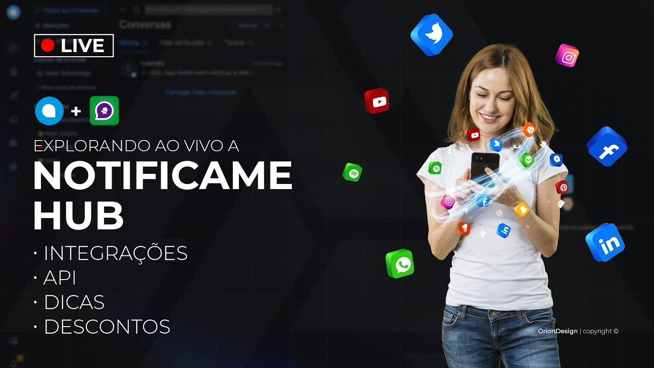 Explorando ao vivo a NOTIFICAME HUB | Integrando canais no Chatwoot ...