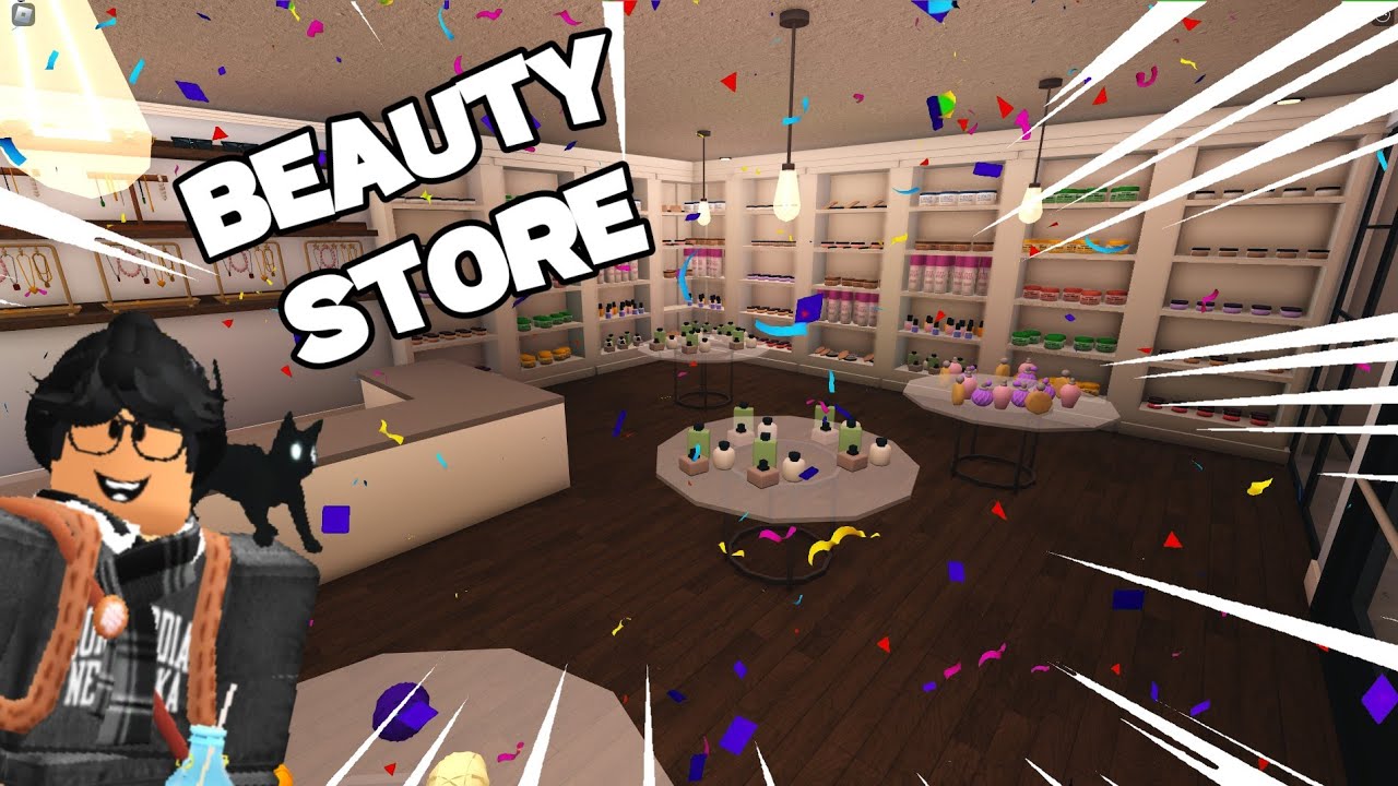 ADDING A NEW BLOXBURG BEAUTY STORE IN MY MALL... with the new items ...