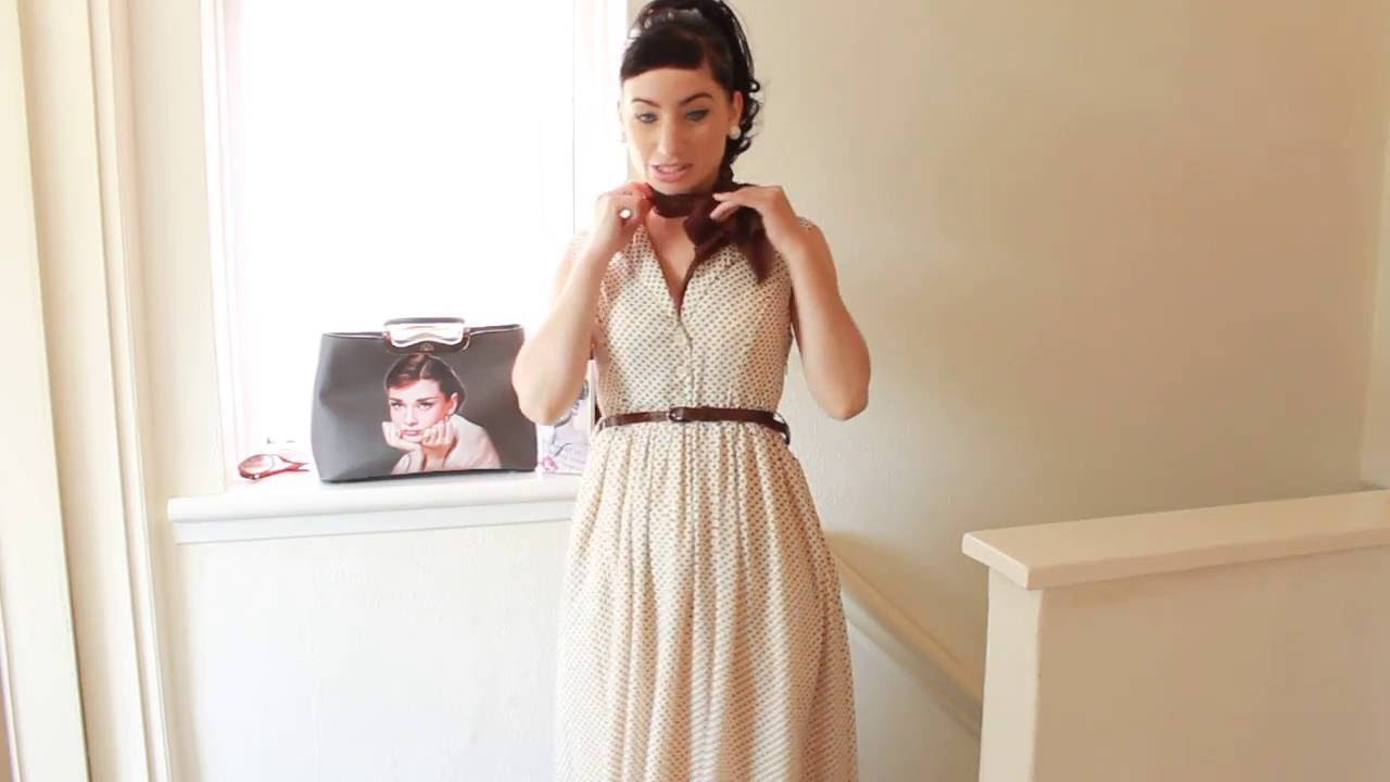 Audrey Hepburn Galaxy Advert Dress review (Lindy Bop) - YouTube
