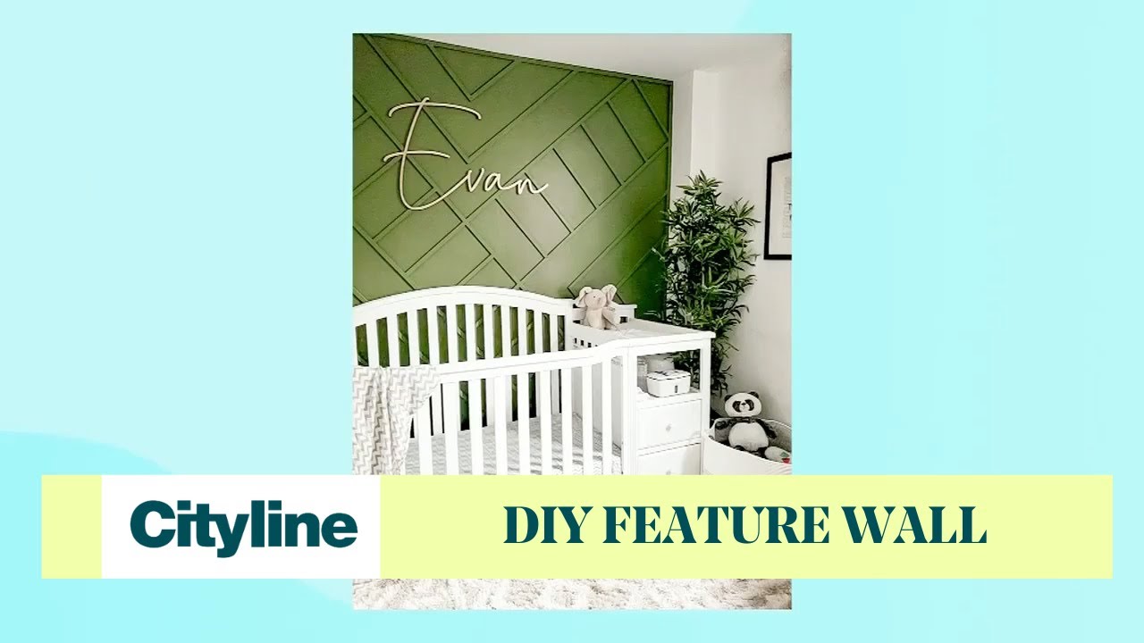 DIY wood trim feature wall on a budget - YouTube