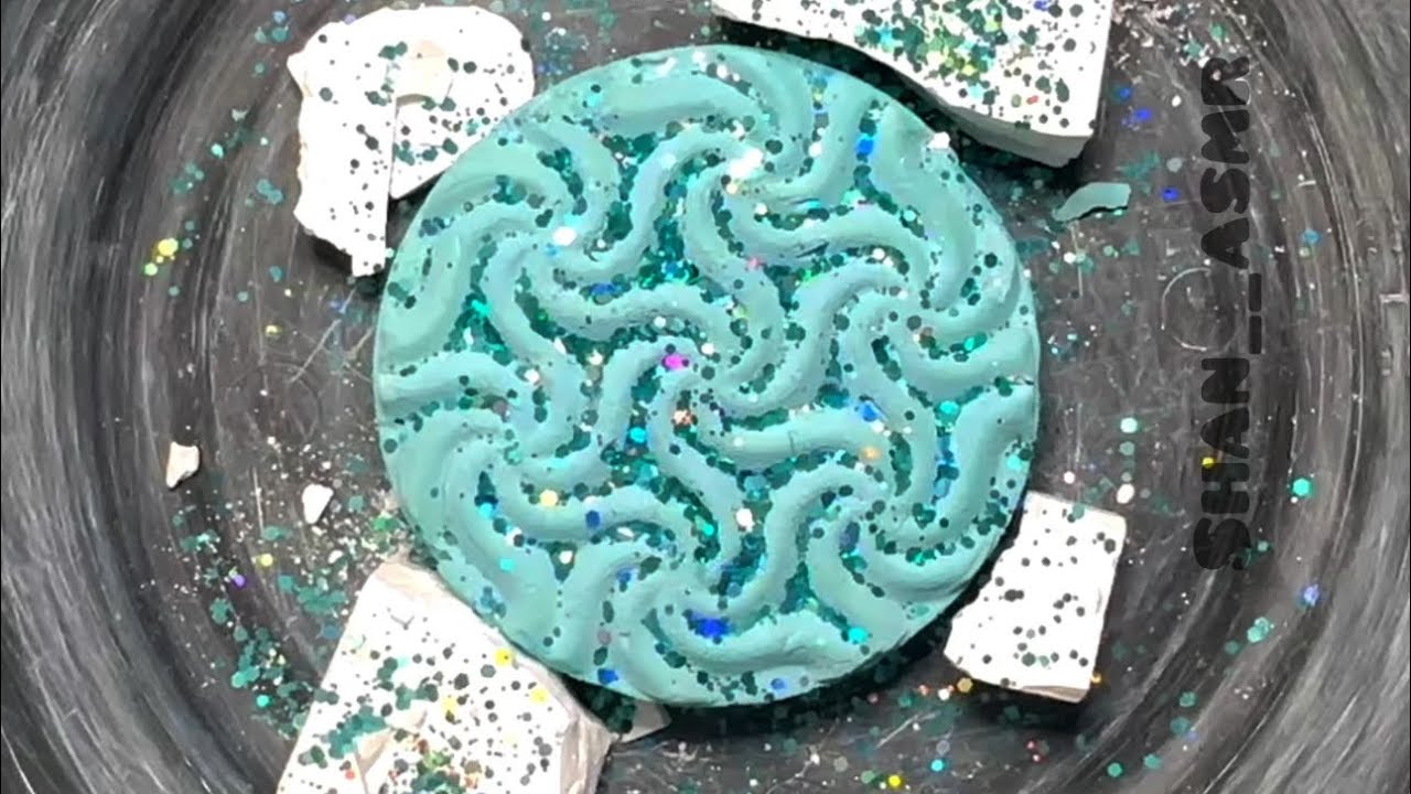 Fresh block with powdery swirl top 🩵🤍 SO SATISFYING 🩵🤍 ASMR 🩵🤍 - YouTube