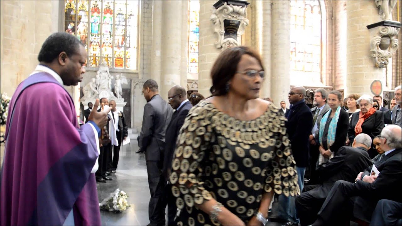 messe à Bruxelles en hommage à Justin Marie bomboko - YouTube