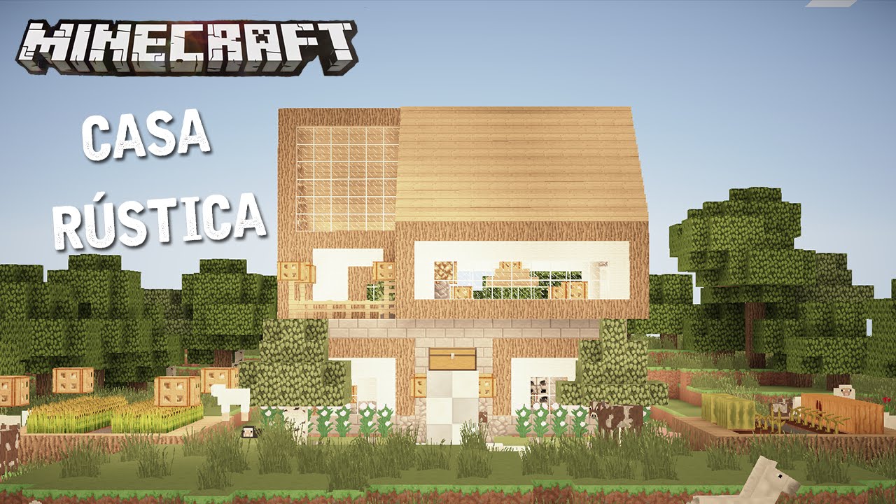 Una Sencilla Casa RÚstica En Minecraft Casas De Subs Youtube
