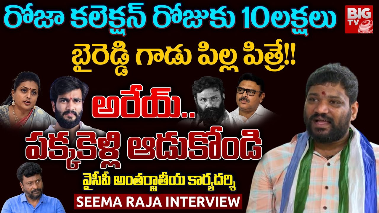 Seema Raja Latest Interview | YSRCP | RK Roja | Byreddy Siddharth Reddy ...
