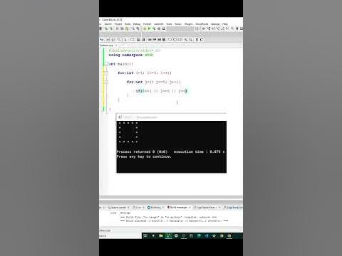 Hollow Square Pattern Program | c++ #coding #codingbd - YouTube