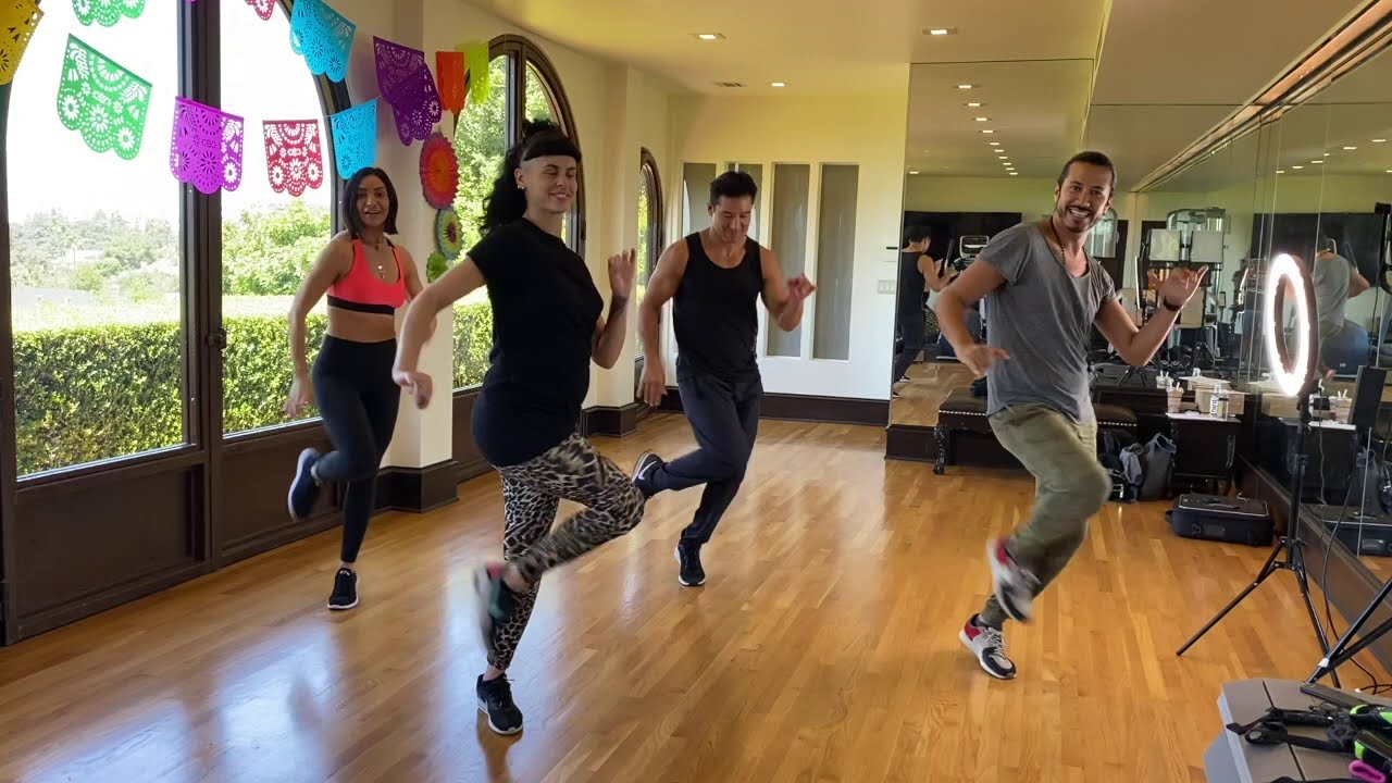 Shout out from Mario Lopez. Rodrigo & Celine Teaching Salsa - YouTube