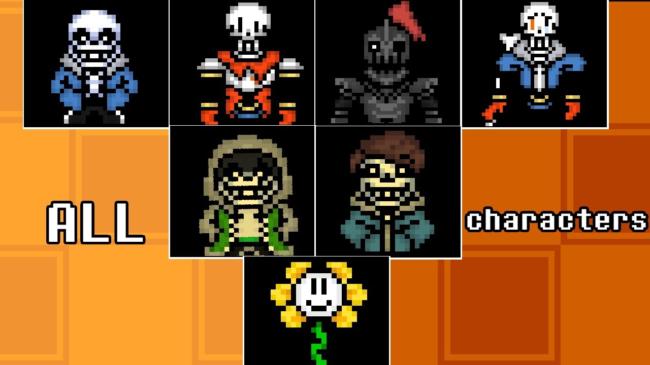 All characters in bonetale - YouTube