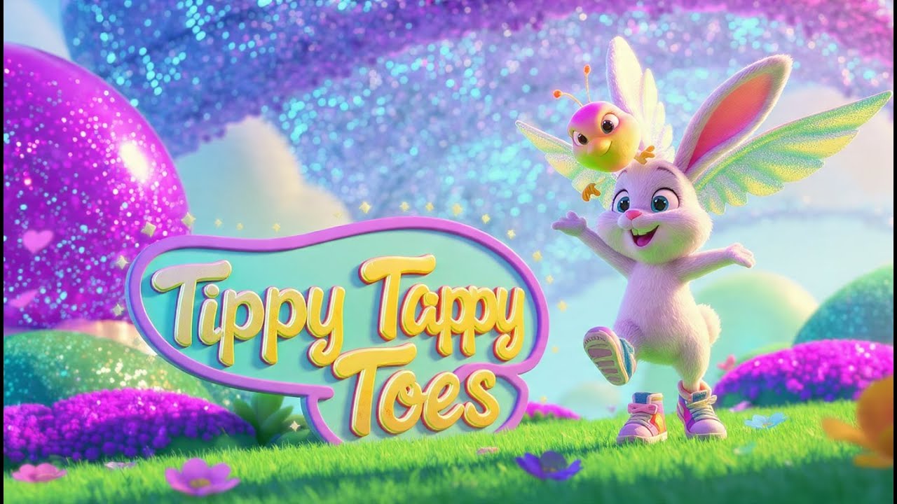Tippy Tappy Toes 👣 | Cute Dance Poem for Kids | Giggles & Fun Animation ...
