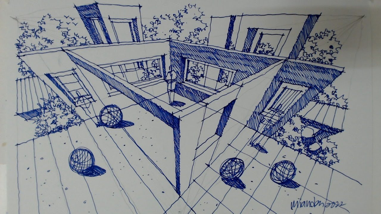 How to sketch in multi point perspective? @miandza #shorts - YouTube