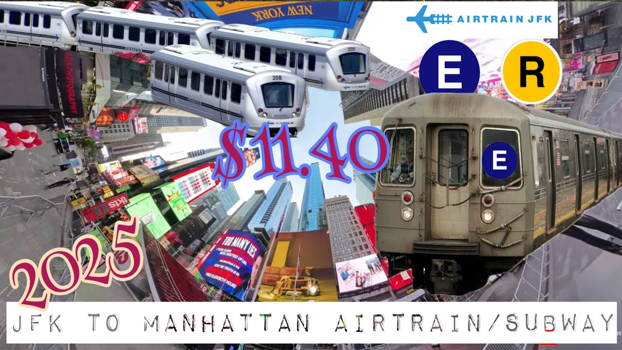 How to get from JFK to Manhattan for $11.40 Cheap-Safe-Quick - YouTube