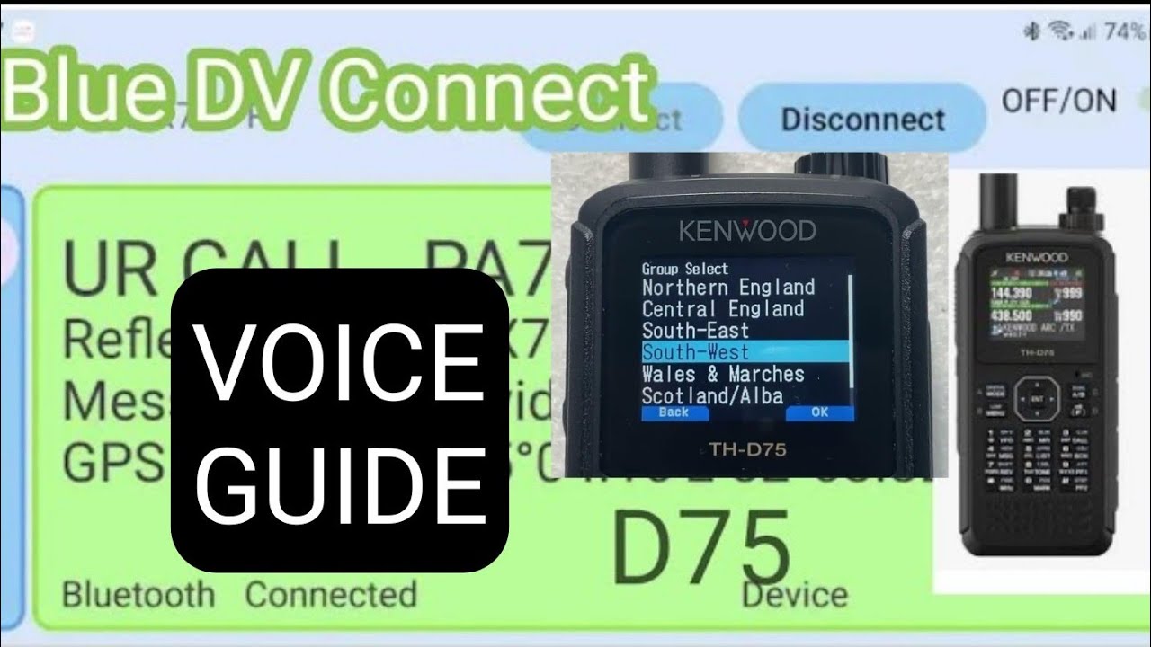 KENWOOD TH-D75 VOICE GUIDE LIVE DEMONSTRATION - YouTube