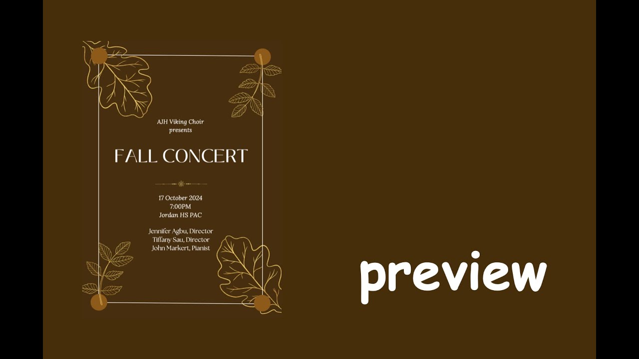 Adams JH Choir Fall Concert 2024 (preview ) - YouTube