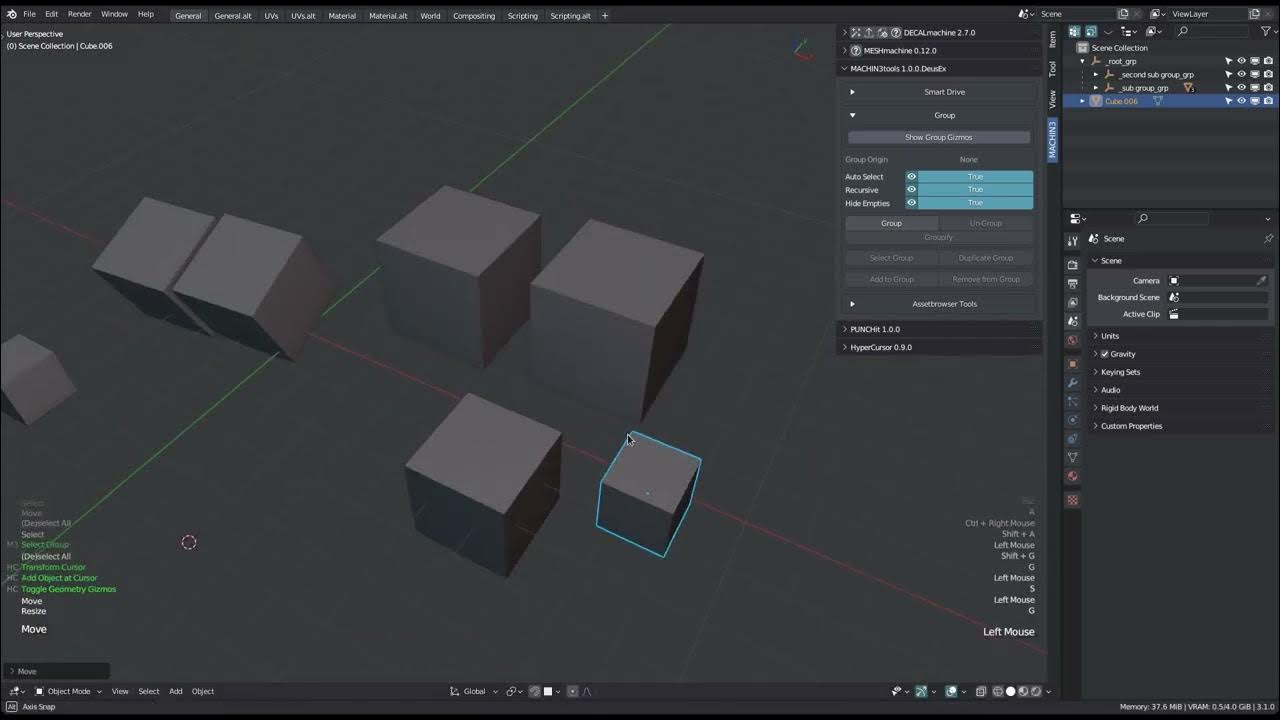 MACHIN3tools 1.0 - Groups - YouTube