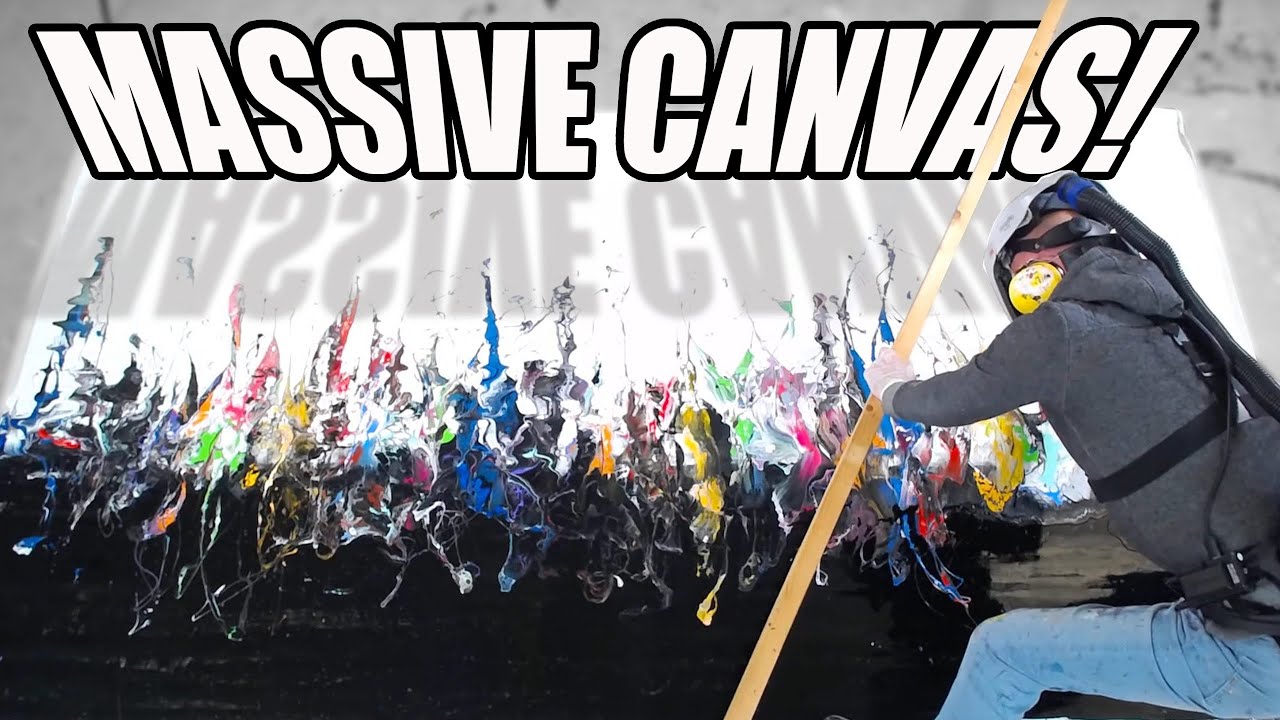 Creating a massive abstract artwork right before your eyes - LIVE ...