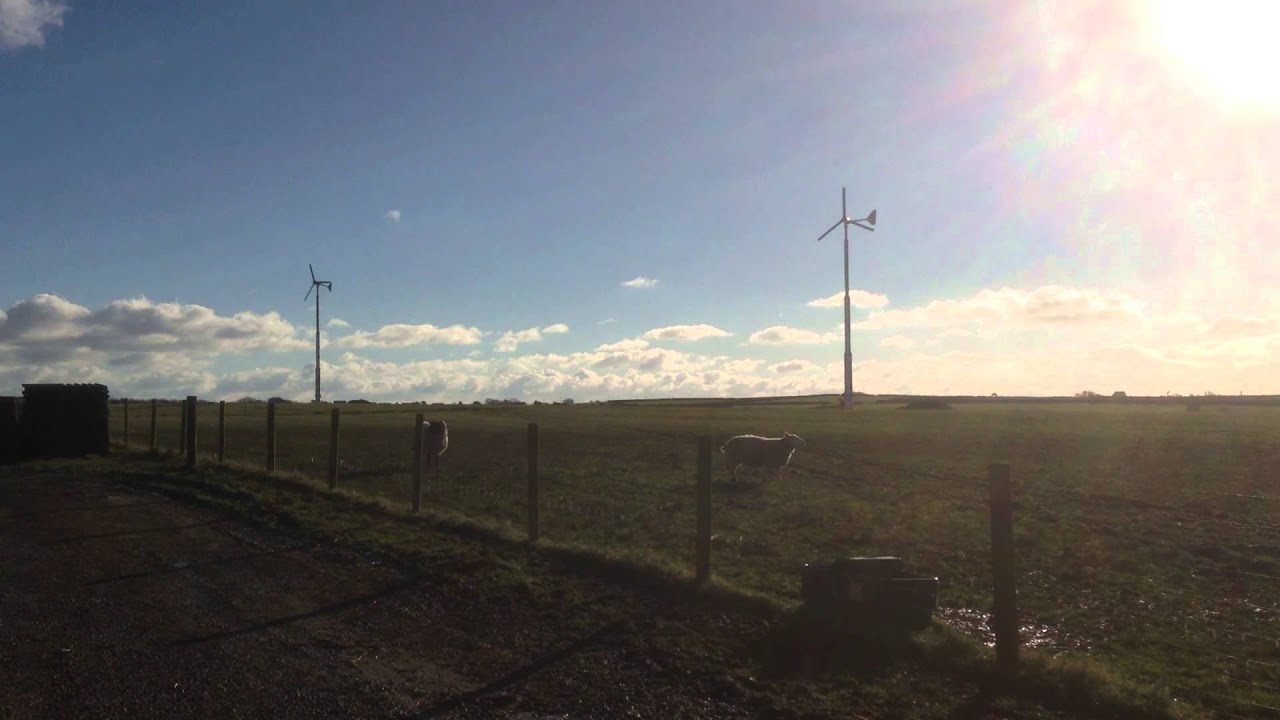 Two 10kW Bergey Excel S Turbines at Haverfordwest.MOV - YouTube
