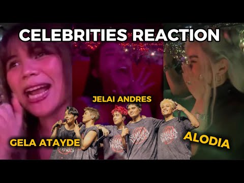 PART 1 CELEBRITIES REACTION WHILE WATCHING SB19 SIMULA AT WAKAS KICKOFF ...