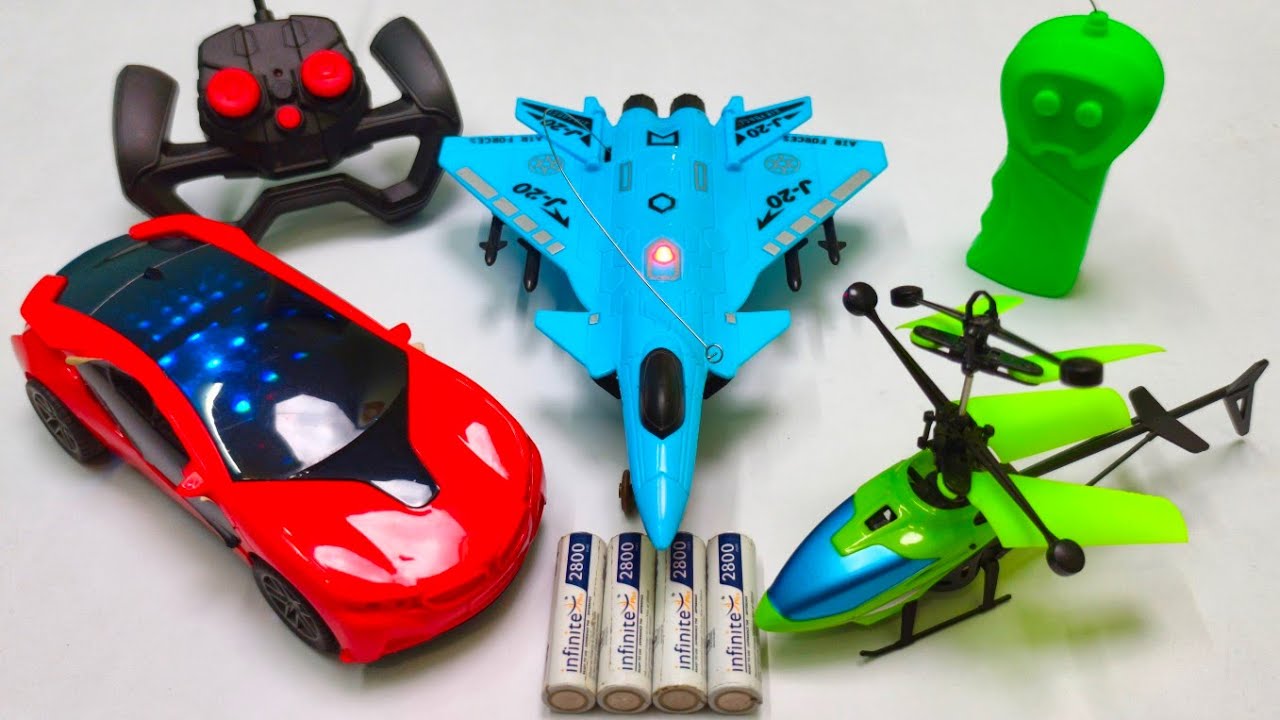 Radio control airplane a380 and remote control racing rc car unboxing ...