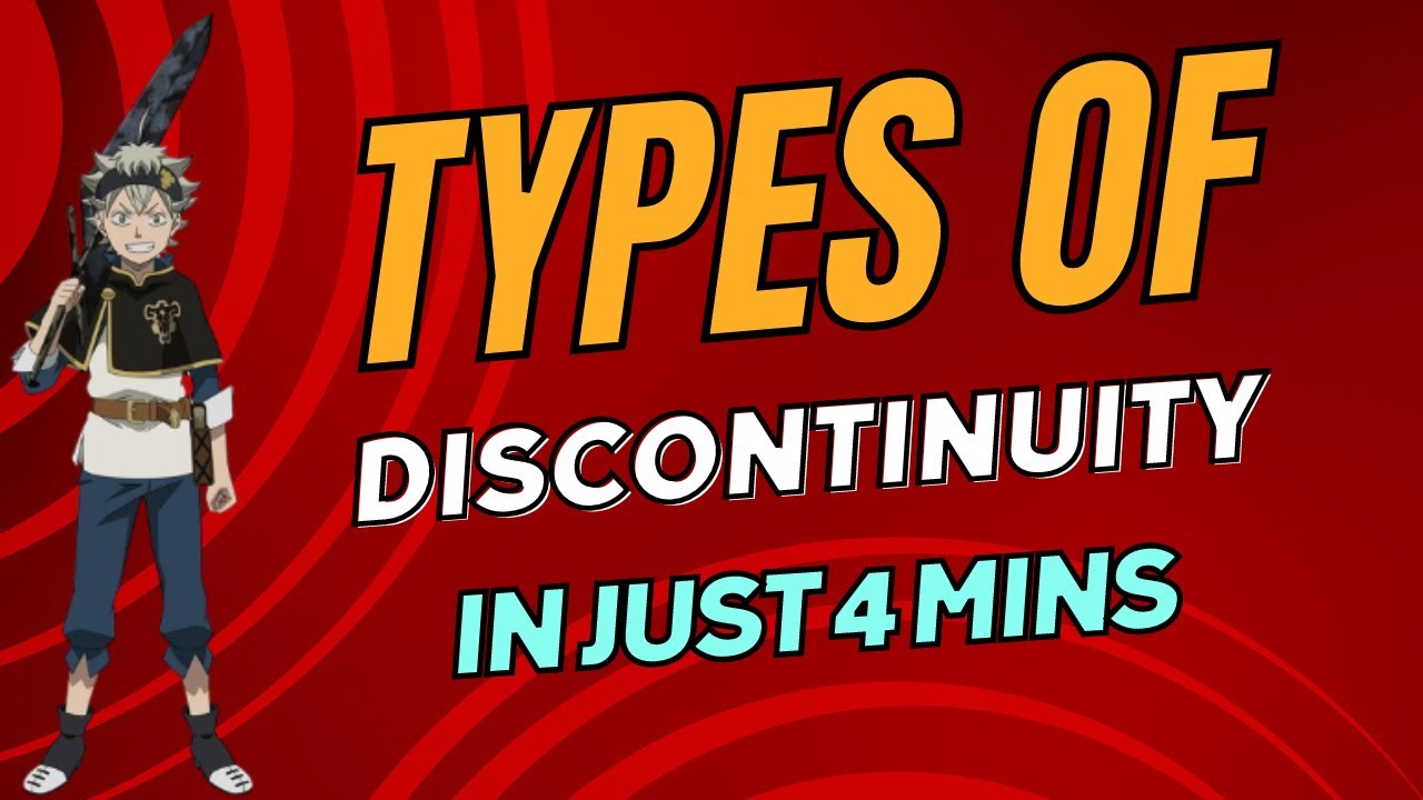 Types of Discontinuity in Calculus Explained in 4 Minutes - YouTube