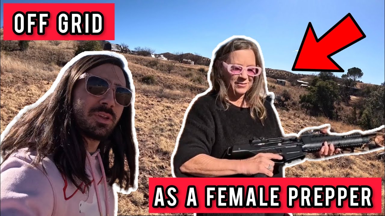 Living Off Grid As A Female Prepper - YouTube