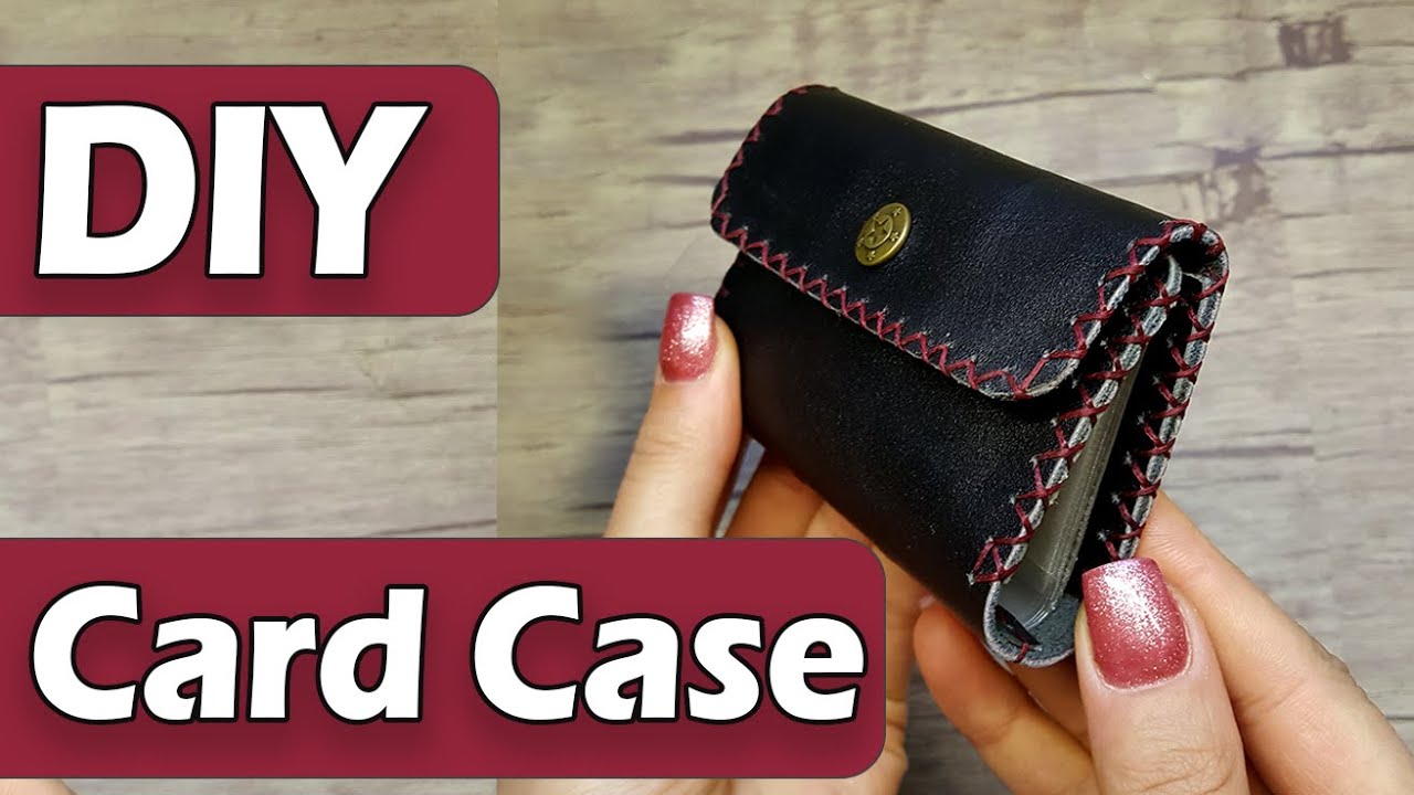 How to Make Leather Card Case //Make Card Case // DIY - YouTube