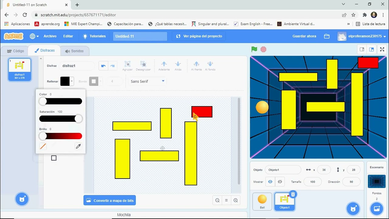 SCRATCH, juego de laberinto primera parte - YouTube