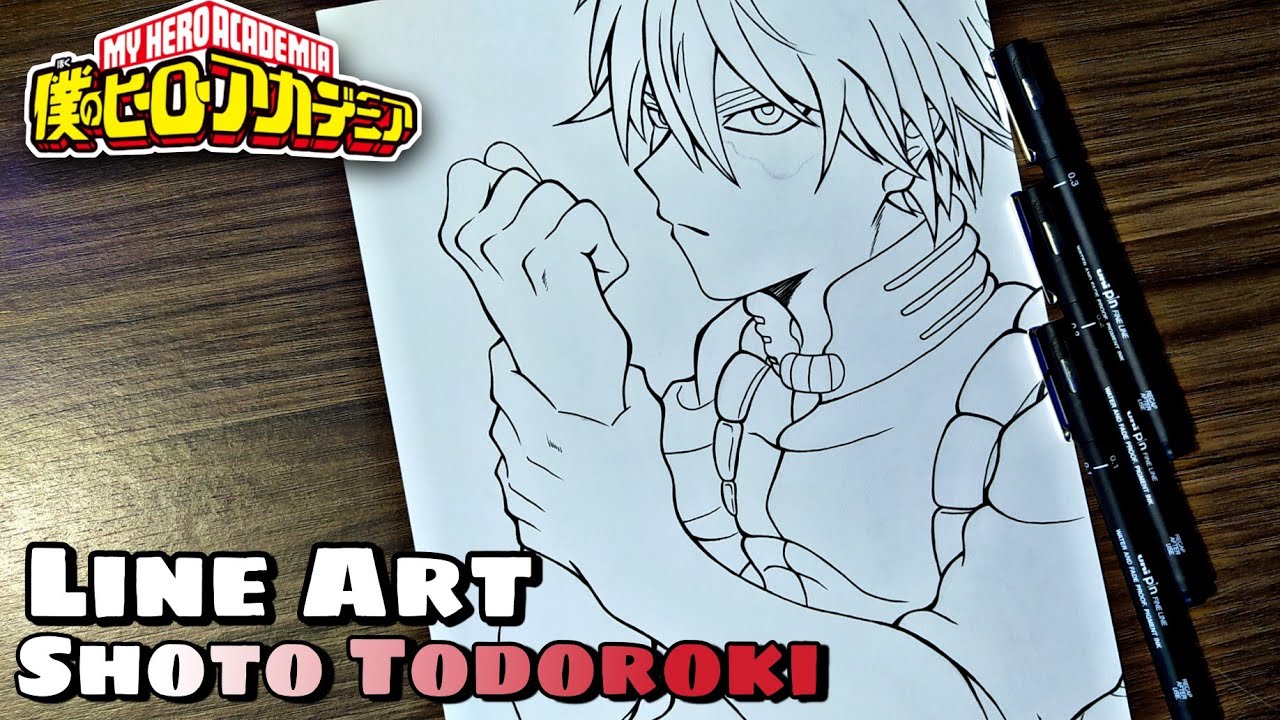 Speed Line Art Shoto Todoroki [My Hero Academia] - YouTube