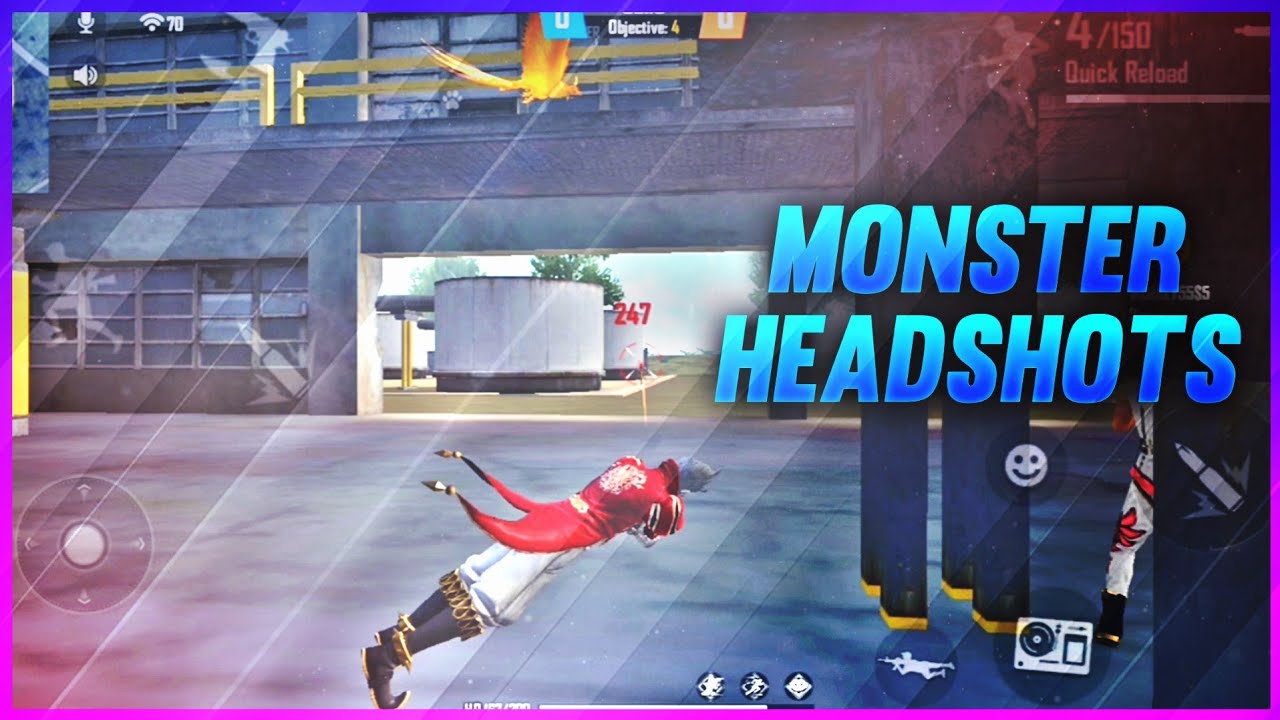 Push Up Emote Headshot tricks || Stylish One tap Emote Headshots ff ...