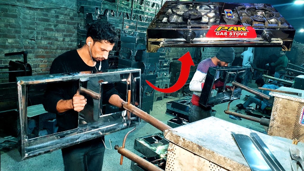 Huge Production of Stainless Kitchen Gas Stove in Factory - YouTube