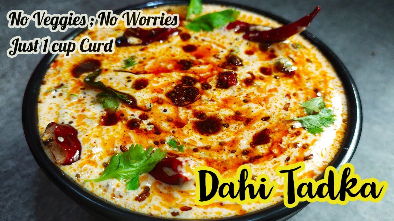 Dahi Tadka recipe in tamil | Tayir curry | Spiced Yogurt curry | Curd ...