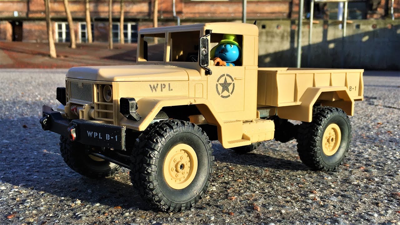 RC Military Truck WPL B-1 RACE TiME! Blue Imps & Family Fun! 1/16 4WD ...