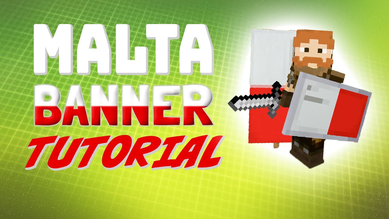 Minecraft: Maltese banner tutorial | How to make the flag of Malta as a ...